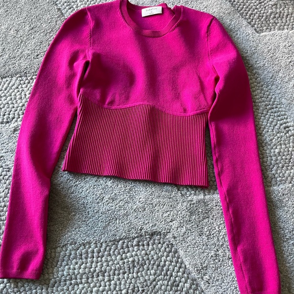 Aritzia | Sweaters | Hot Pink Aritzia Sweater | Poshmark